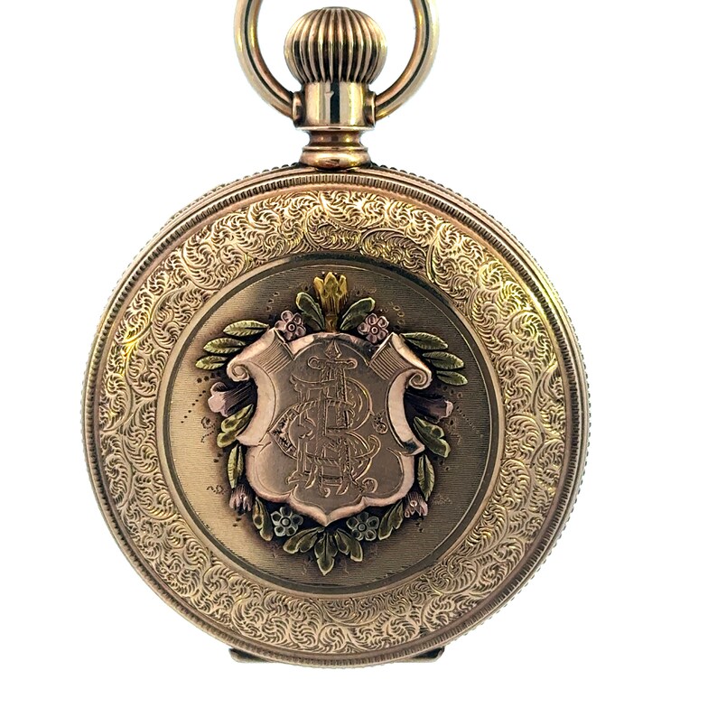 Rockford Watch Co. Pocket Watch With Cushion Shaped Ruby - Etsy