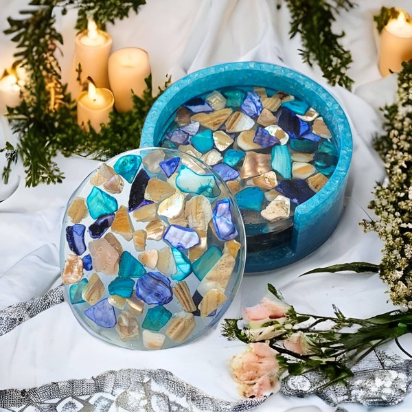 Resin Beach Coasters - Etsy
