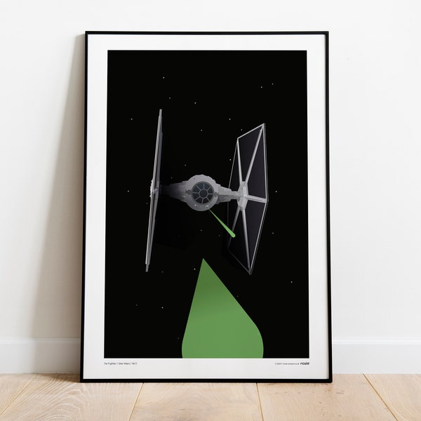 Tie Fighter Poster - Etsy UK