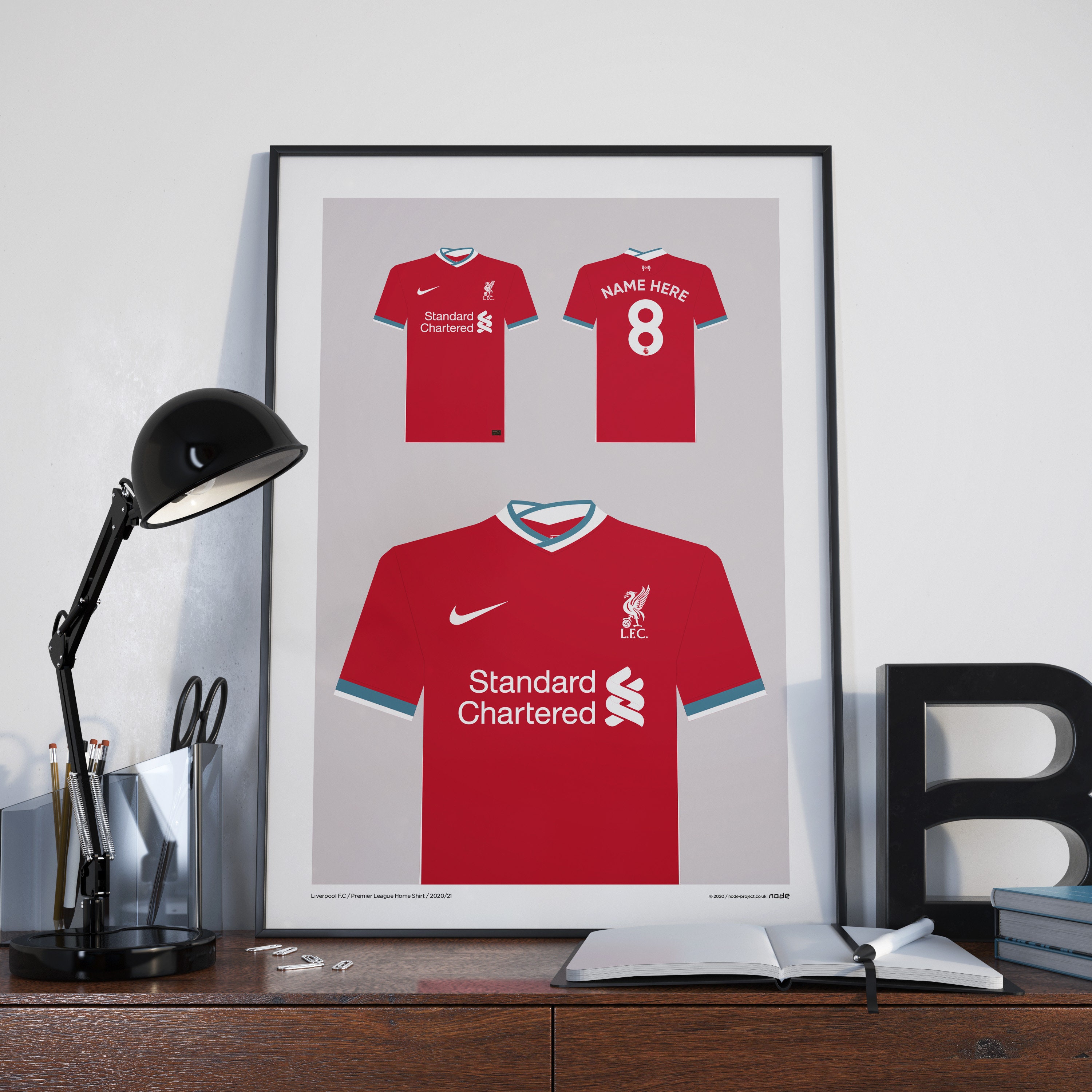 Liverpool F.C. - Premier League 2020 Home Kit - Illustration Flat ...