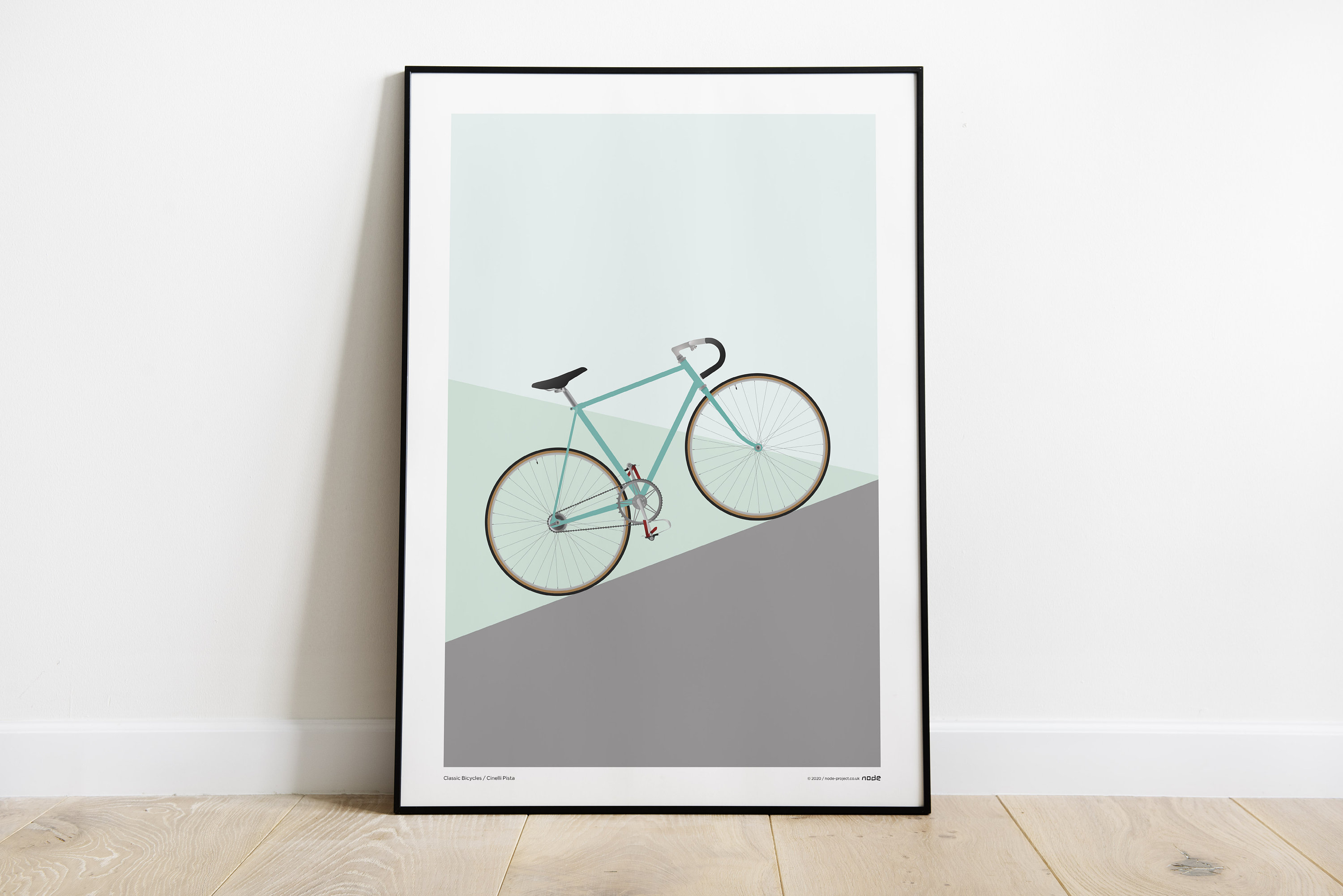 Cinelli Pista Racing Bike - Illustration Graphic Print Poster ...