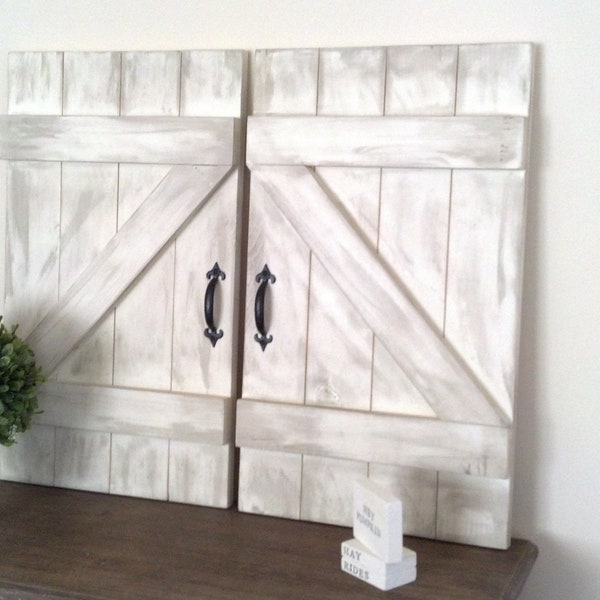Distressed Shutters - Etsy