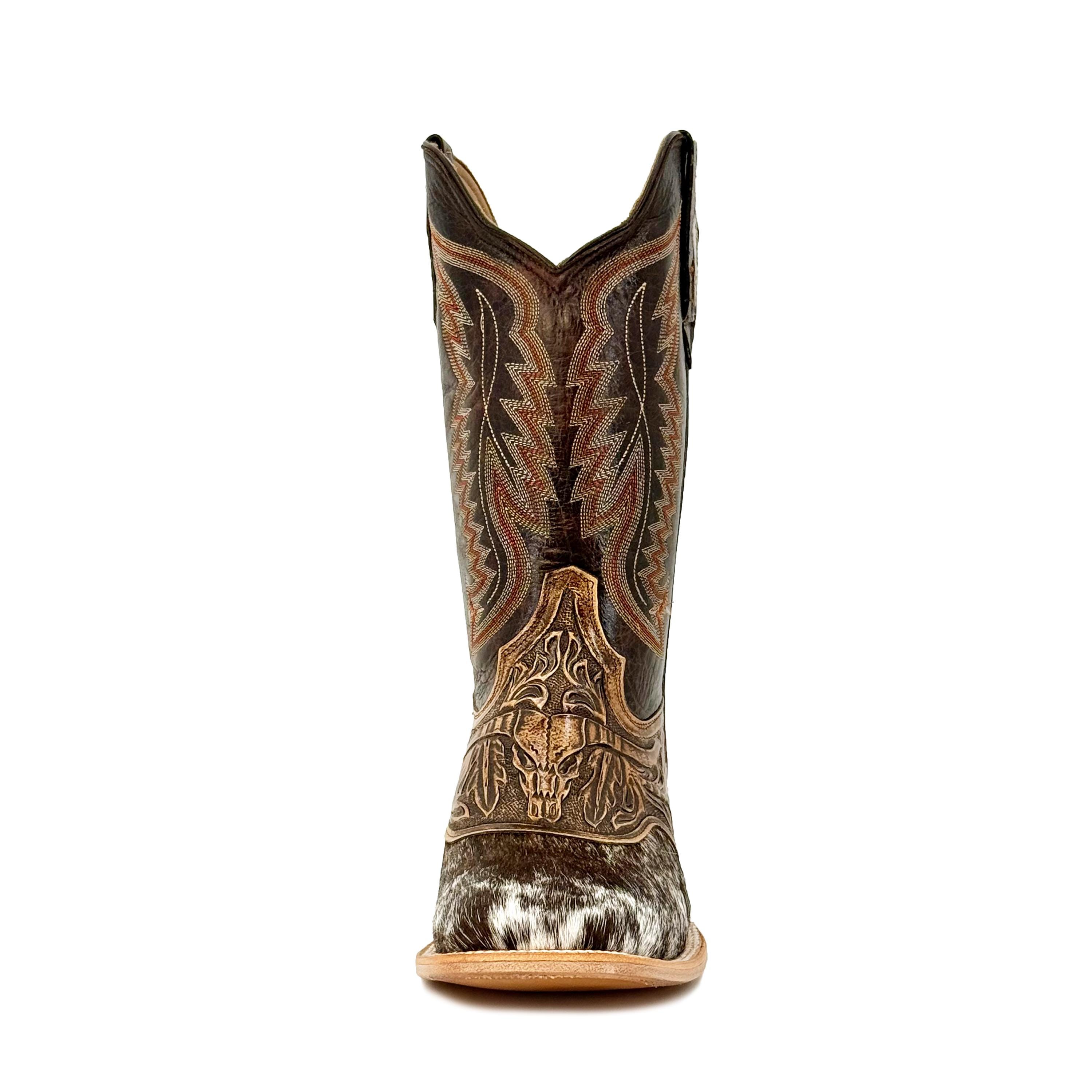 Men's Bulldog Hand Tooled Boots - Long Horn / Cowhide - Etsy