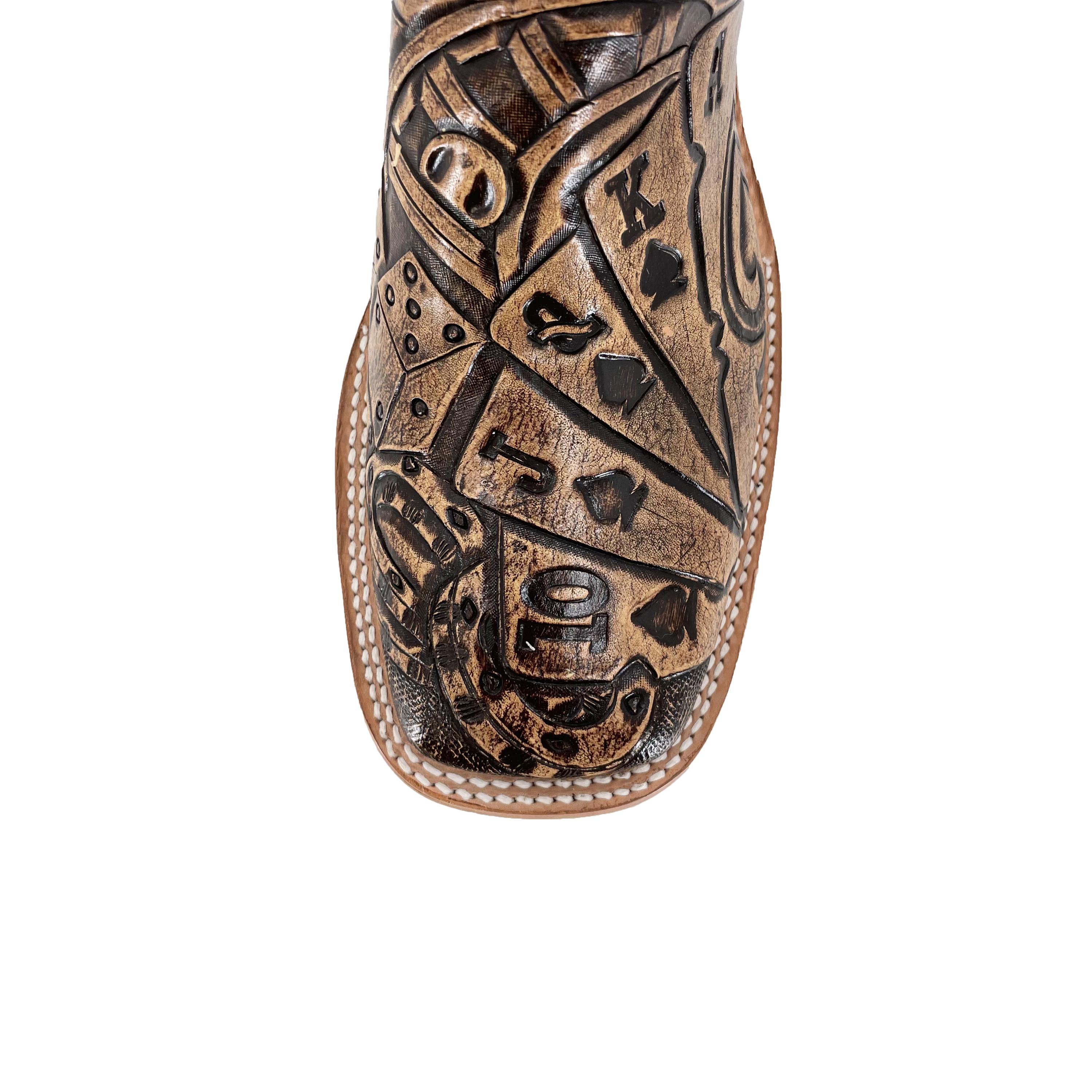 Men's Bulldog Hand Tooled Boots - Royal Flush Rustic - Etsy