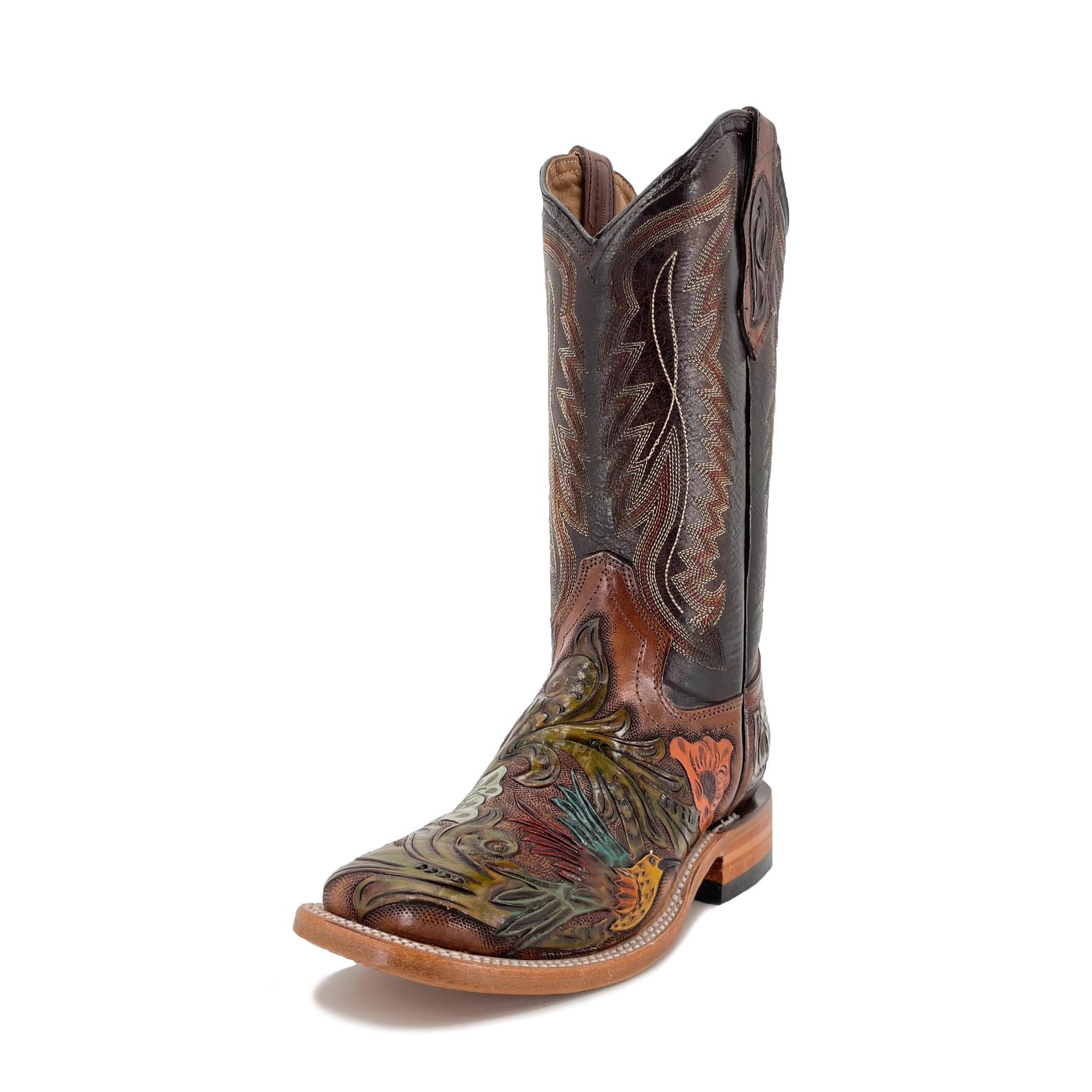 Women's Bulldog Hand Tooled Boots - Hummingbird - Etsy