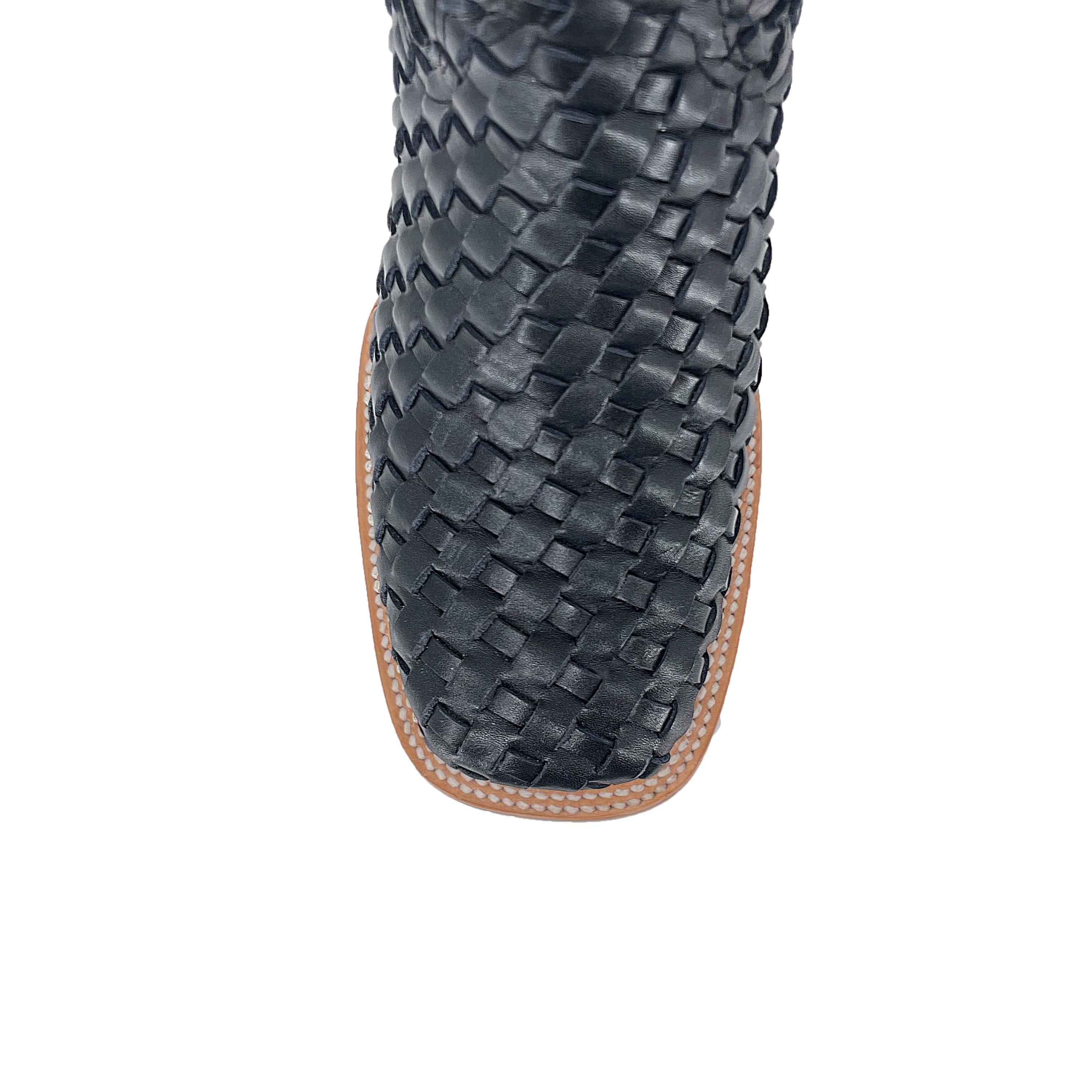 Men Bulldog Woven Boot - Black - Etsy