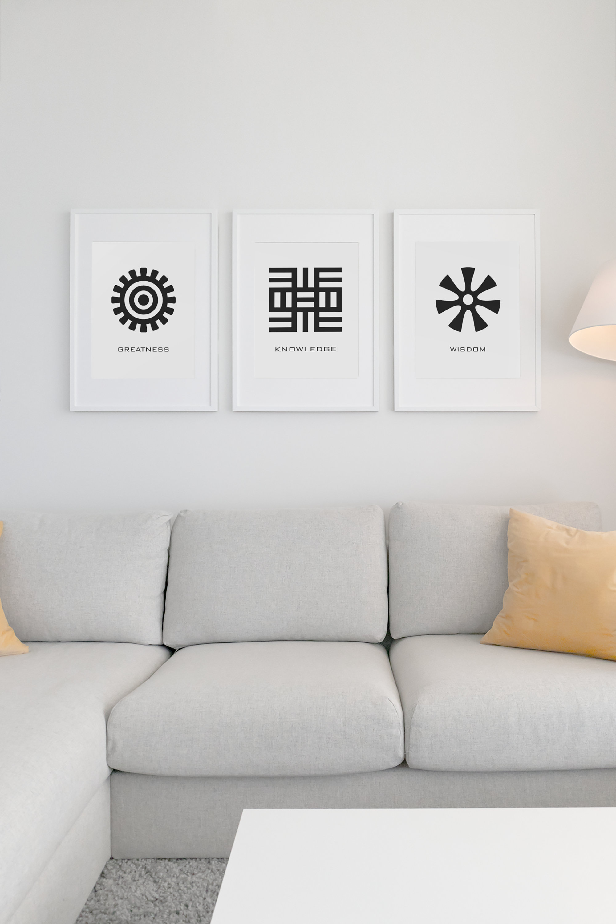 Greatness Print | Adinkra Symbol Print | African Print | Modern Wall ...