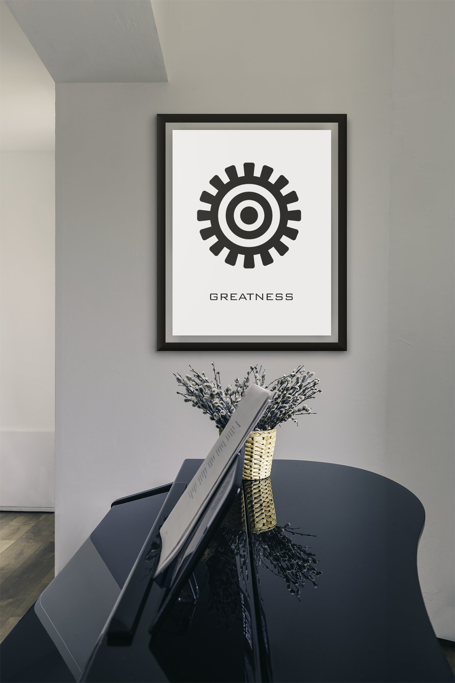 Greatness Print | Adinkra Symbol Print | African Print | Modern Wall ...