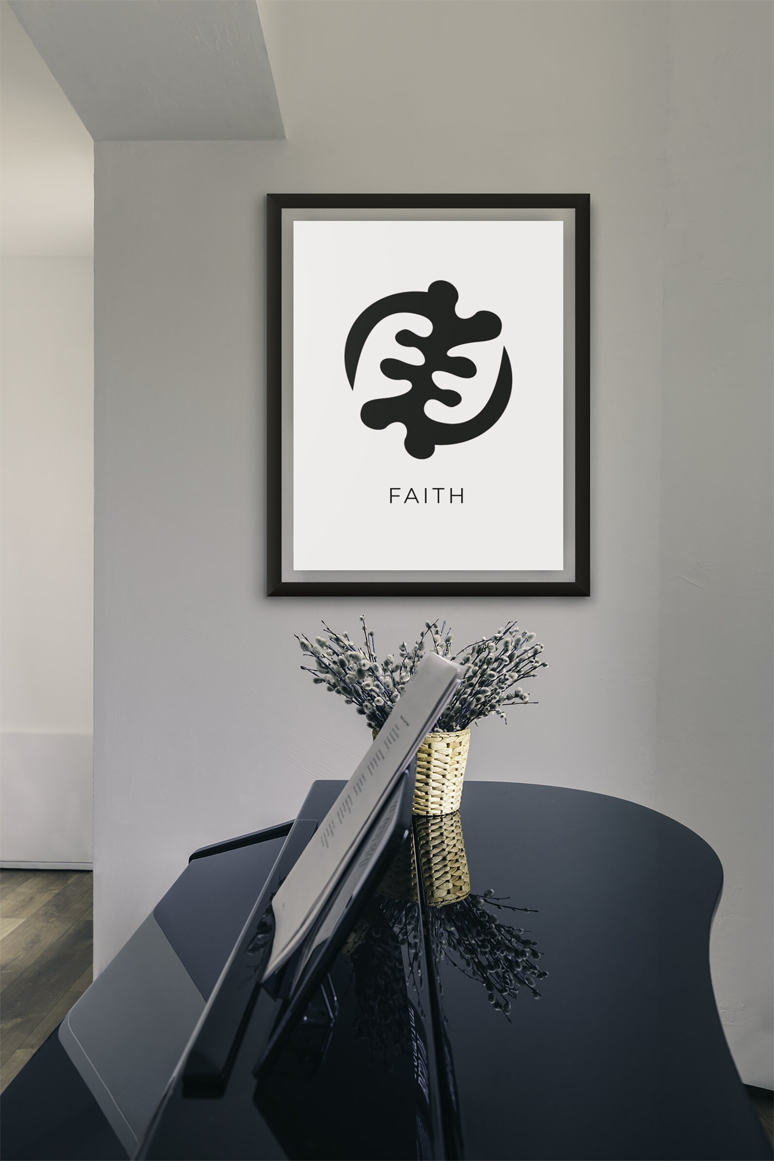 Hope Faith Love Print | Adinkra Symbol Print | African Print | | Modern ...