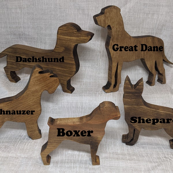 Wooden Dogs - Etsy