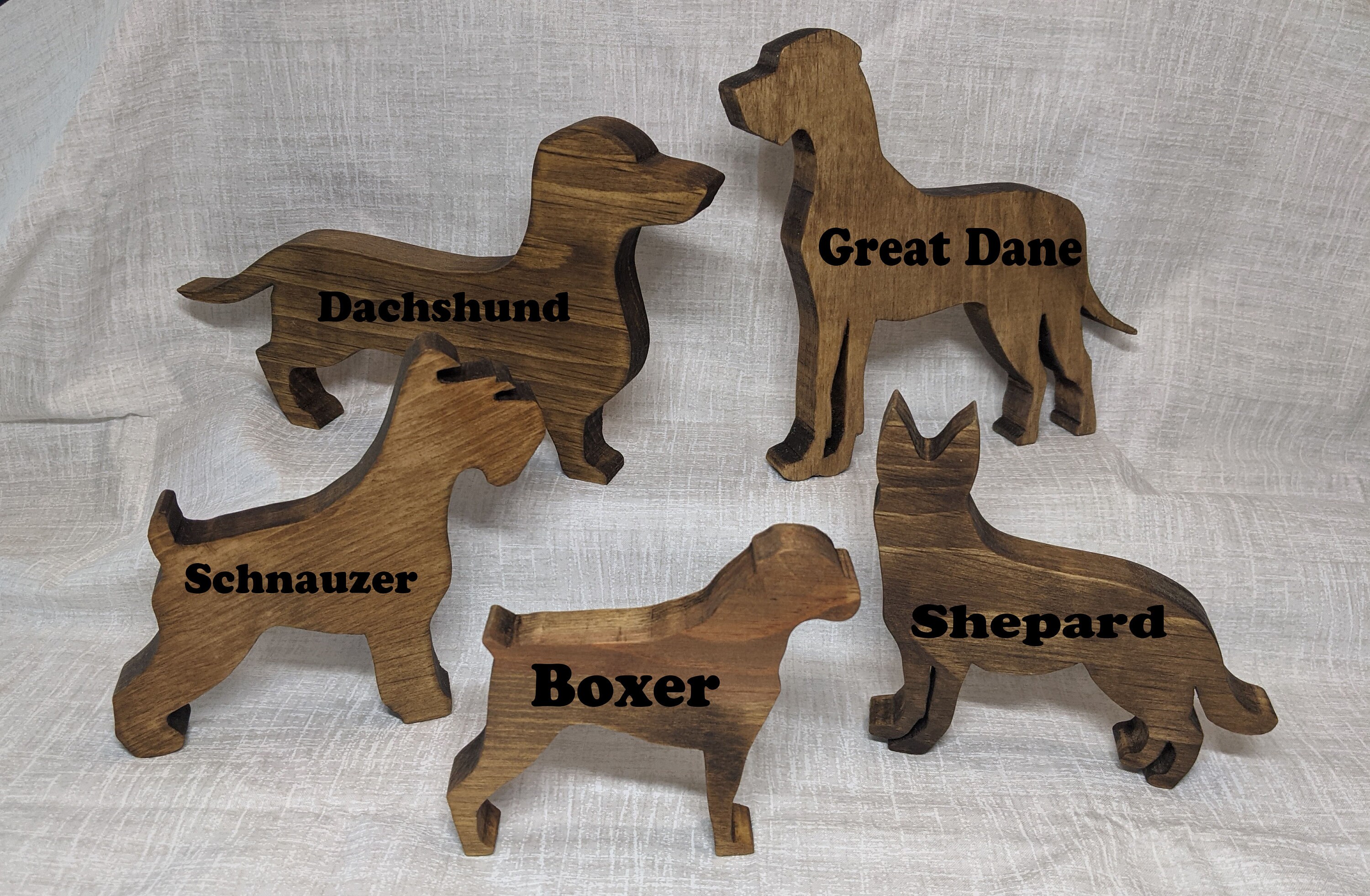 Perros de madera - Etsy México