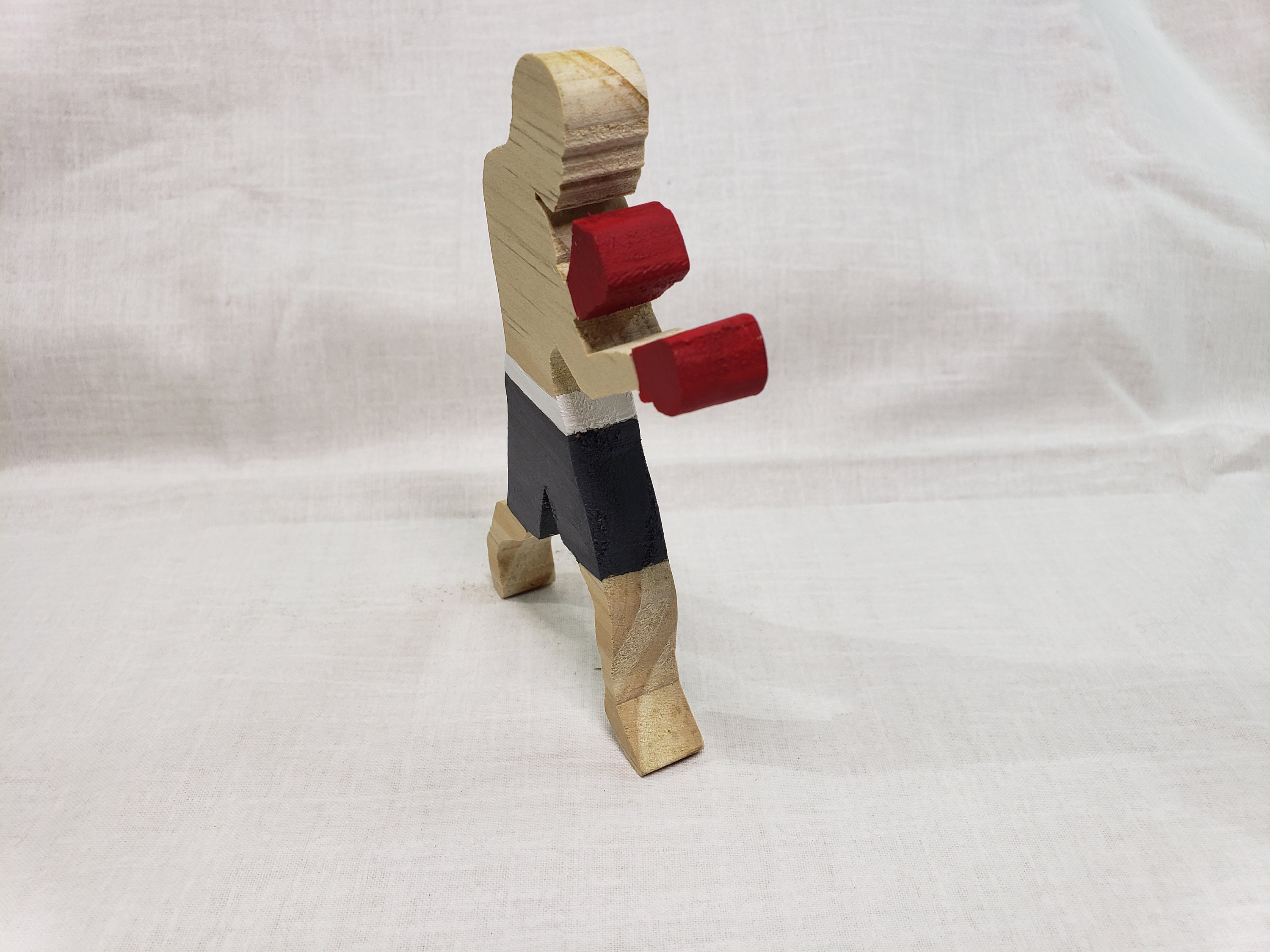 Wooden Boxing Figure - Etsy