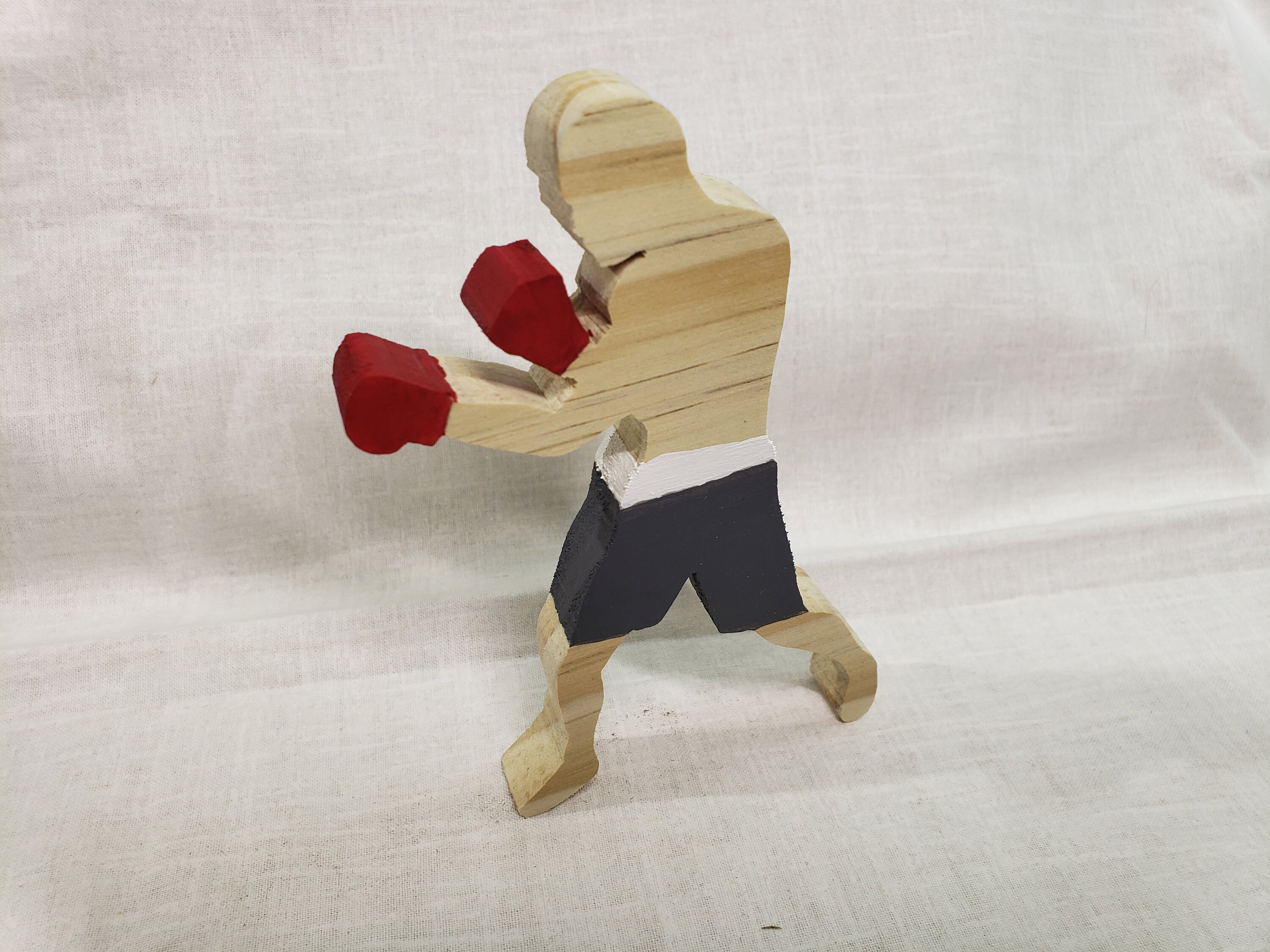 Wooden Boxing Figure - Etsy