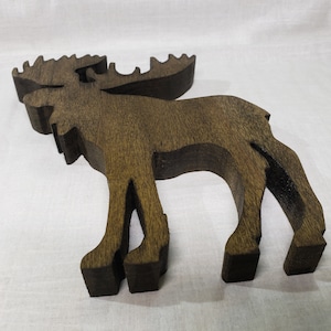 Decorative Wooden Moose - Etsy