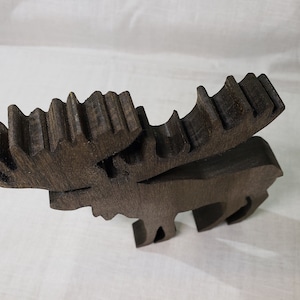 Decorative Wooden Moose - Etsy