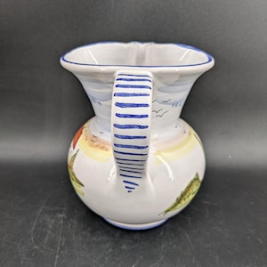 Vintage Hand Painted Sberna Deruta Italy Pottery Water Pitcher 6 3/4 ...