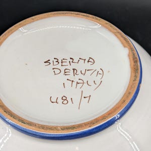 Vintage Hand Painted Sberna Deruta Italy Pottery Water Pitcher 6 3/4 ...