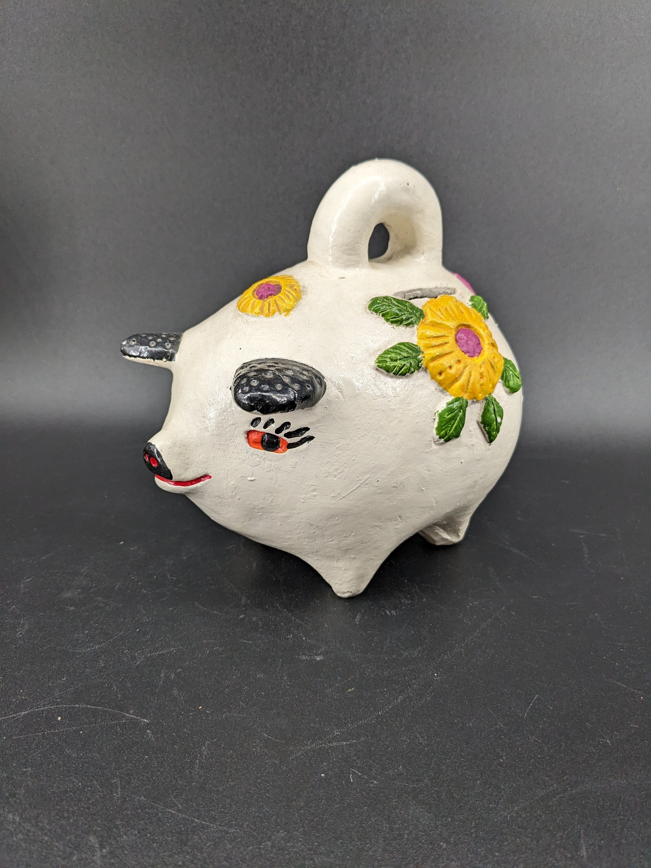 Vintage Mexican Pottery Piggy Bank Coin Bank - Etsy
