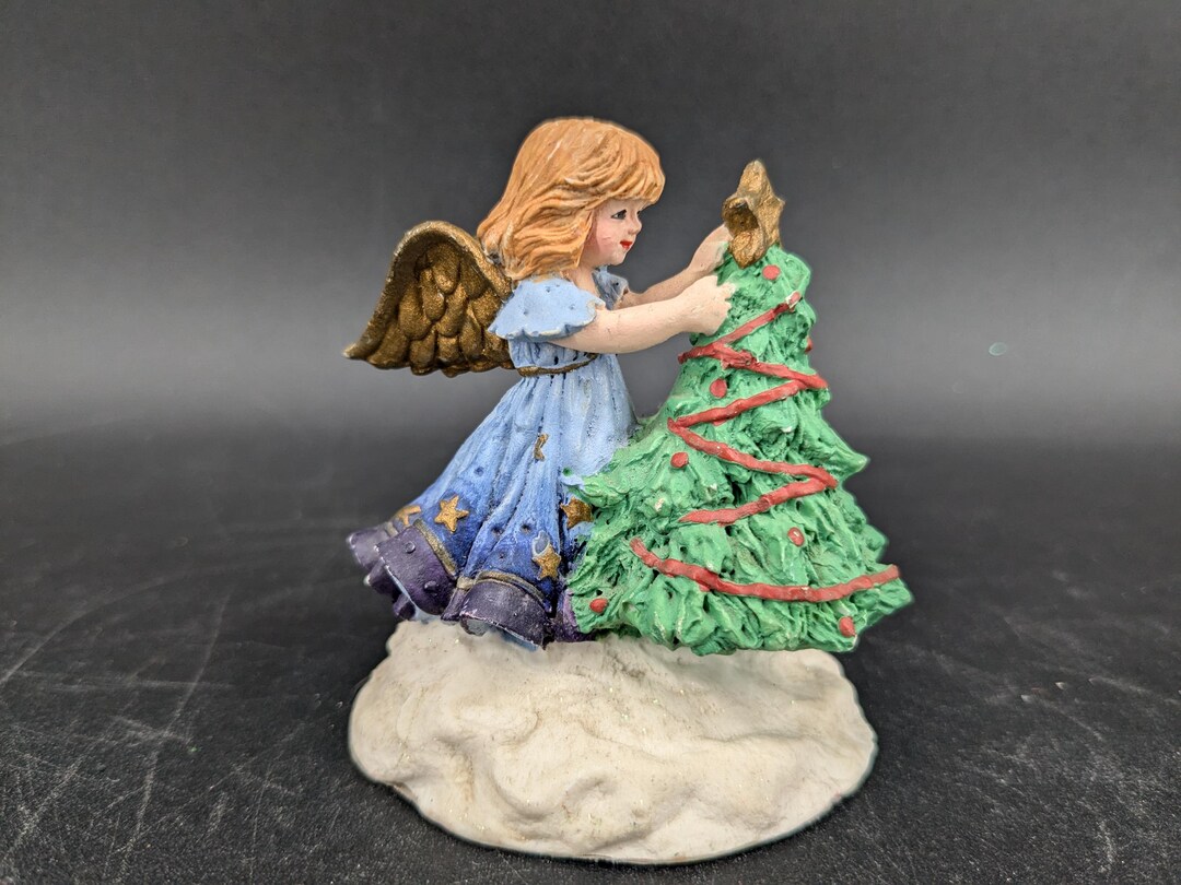 Vintage Applause Christmas Village Angel Figurine 2 3/4'' - Etsy