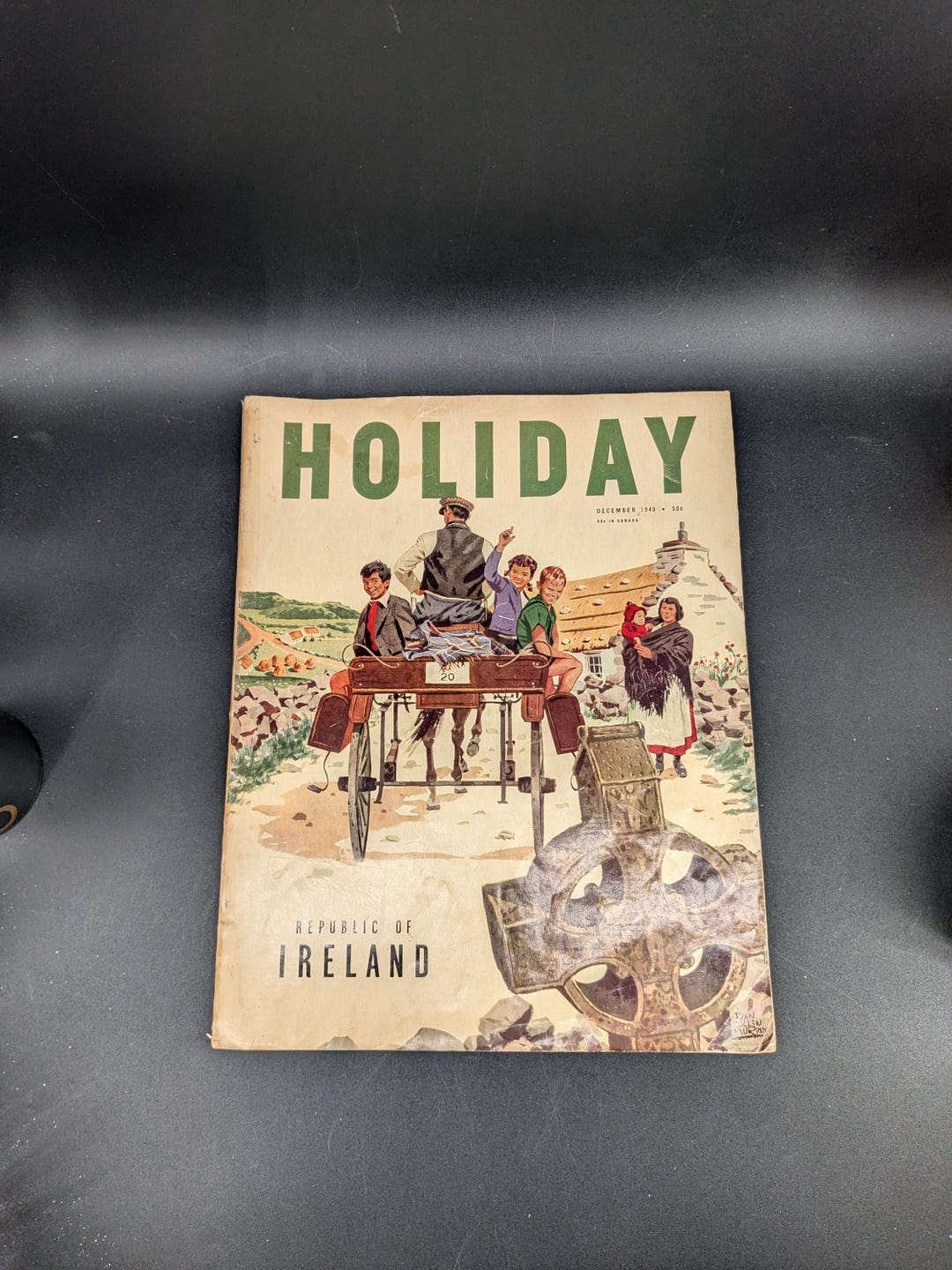 Vintage December 1949 Holiday Travel Magazine With Christmas ...