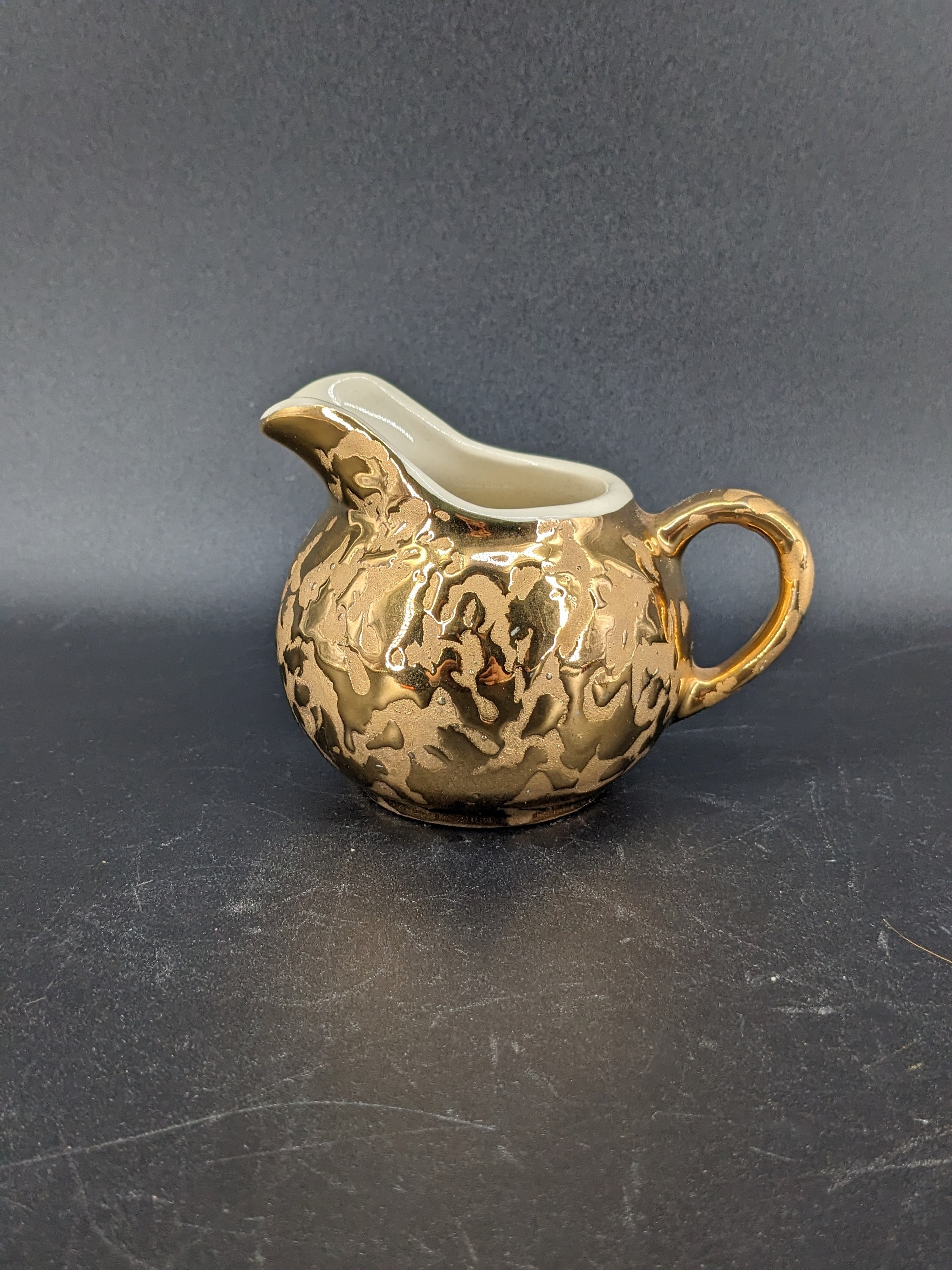Vintage Porcelain Weeping Gold Creamer Pitcher 24 Karat Gold - Etsy