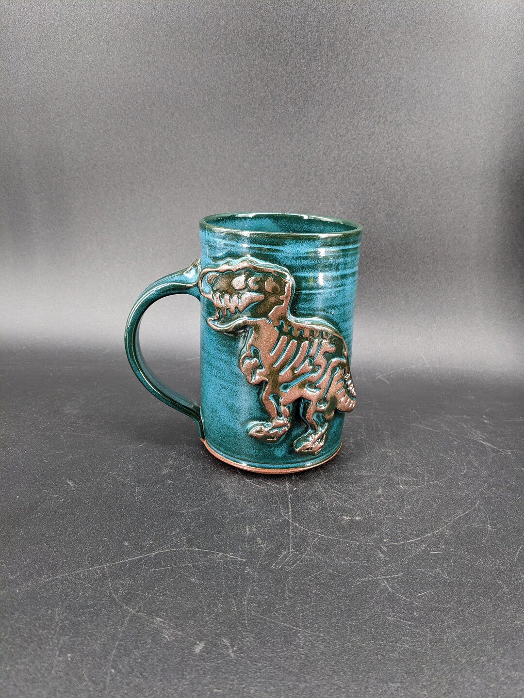 Studio Art Pottery Tyrannosaurus Rex Mug by Sarah Gambel - Etsy