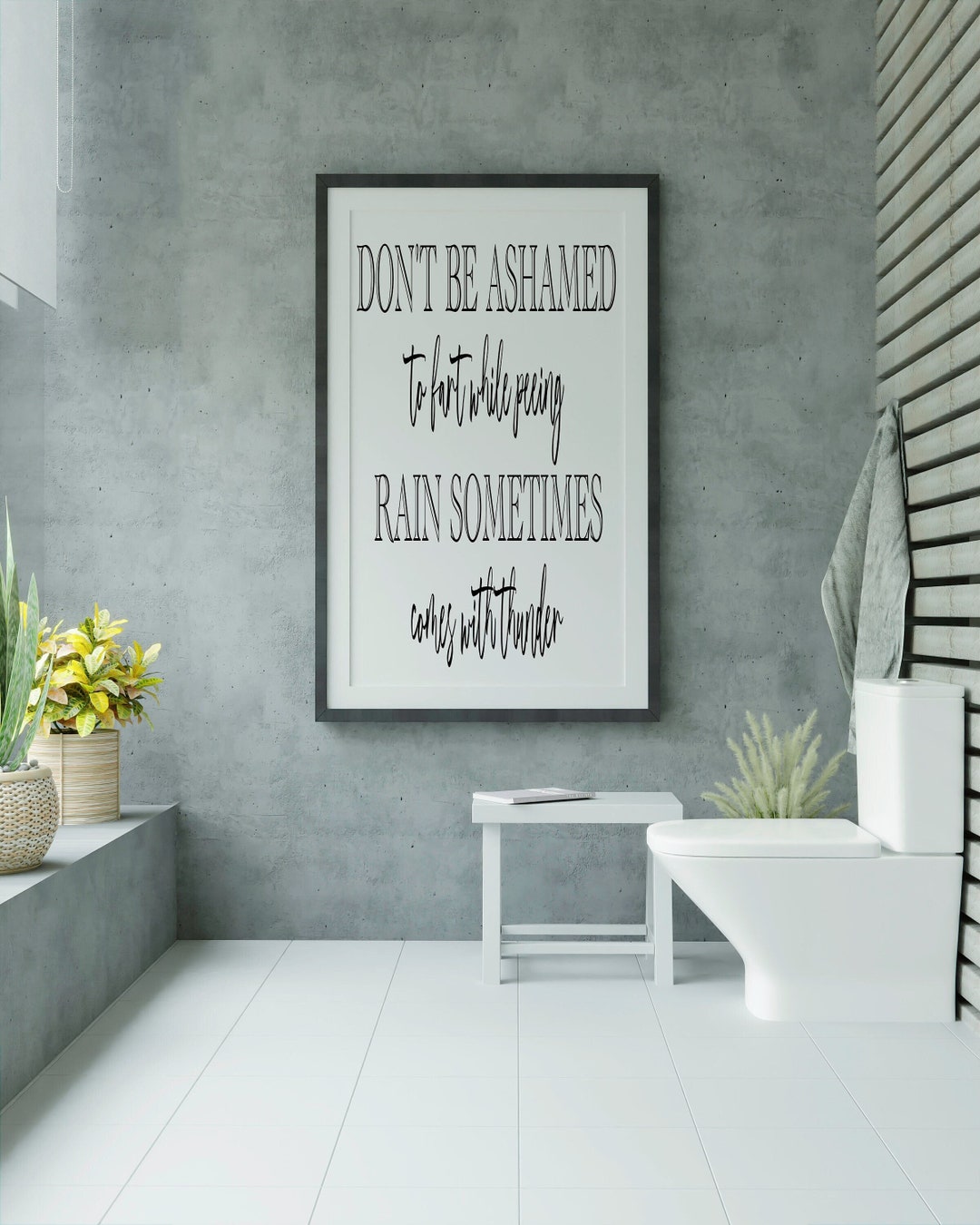 Printable Bathroom Sign, Sarcastic Home Decor, Fart Gifts, Funny ...