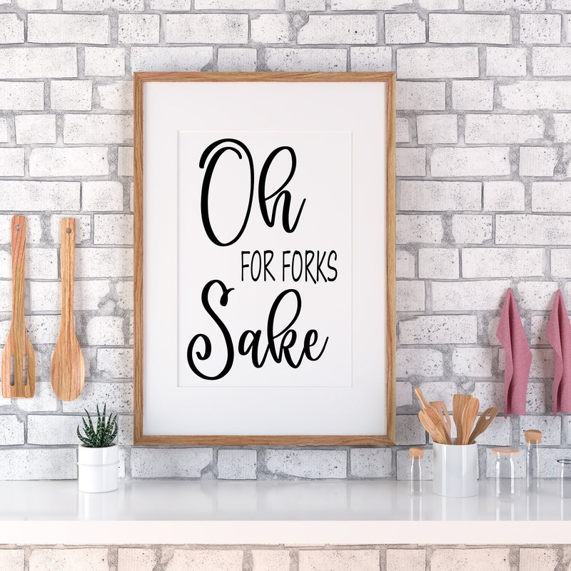 Oh for Forks Sake - Etsy