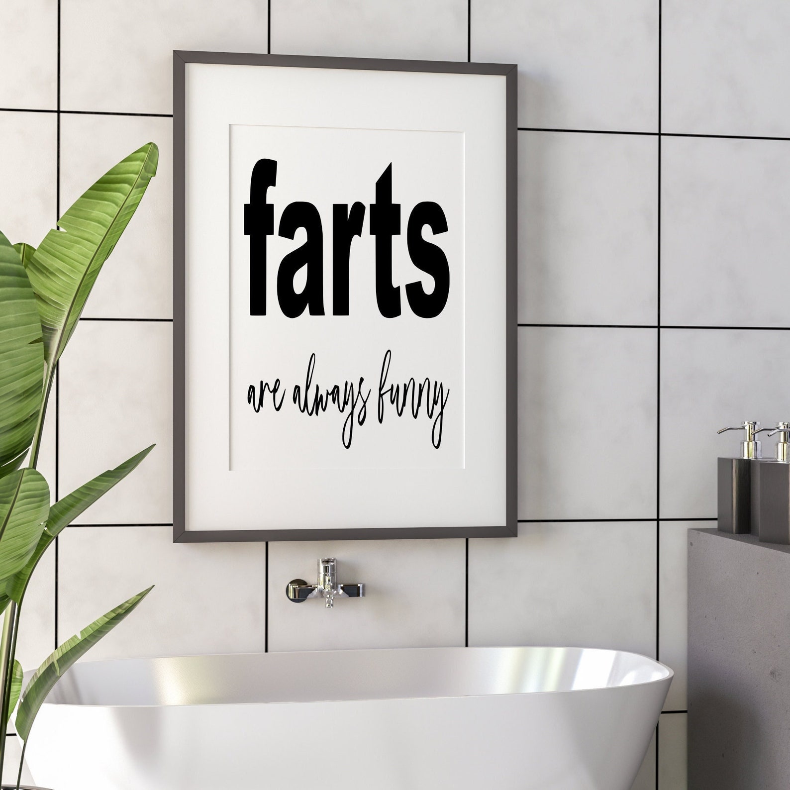 Farts Are Always Funny Printable Bathroom Sign, Sarcastic Home Decor ...