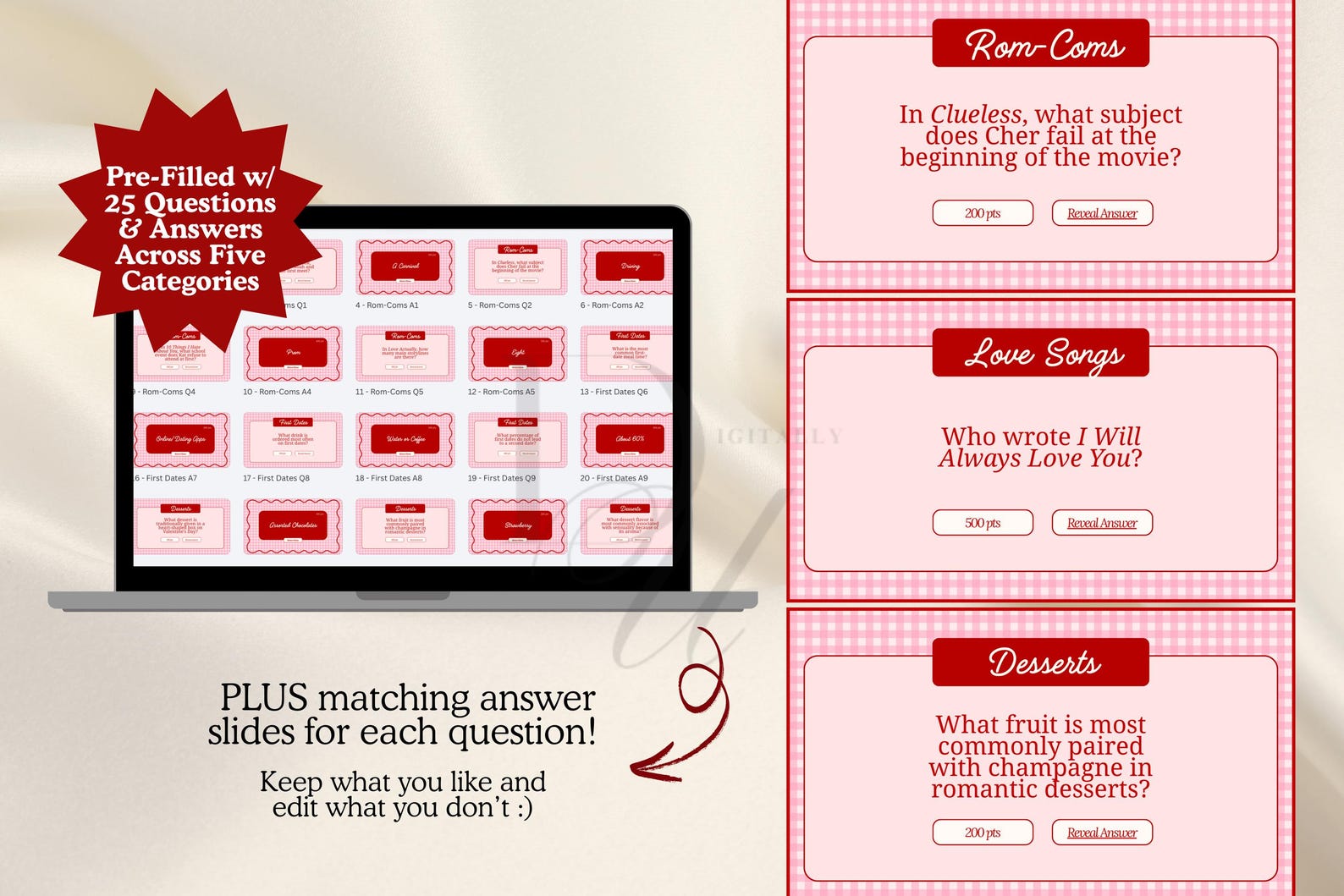 Galentine’s Party Jeopardy - 100% Ready-to-play Valentine’s Game ...