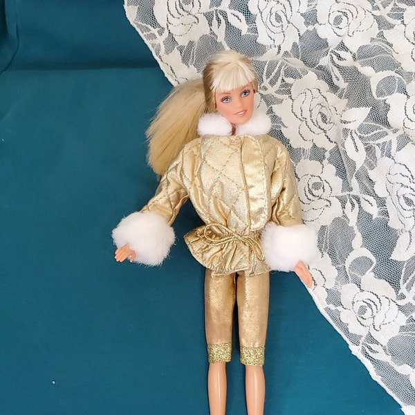 Barbie Doll Coat With Fur Trim - Etsy