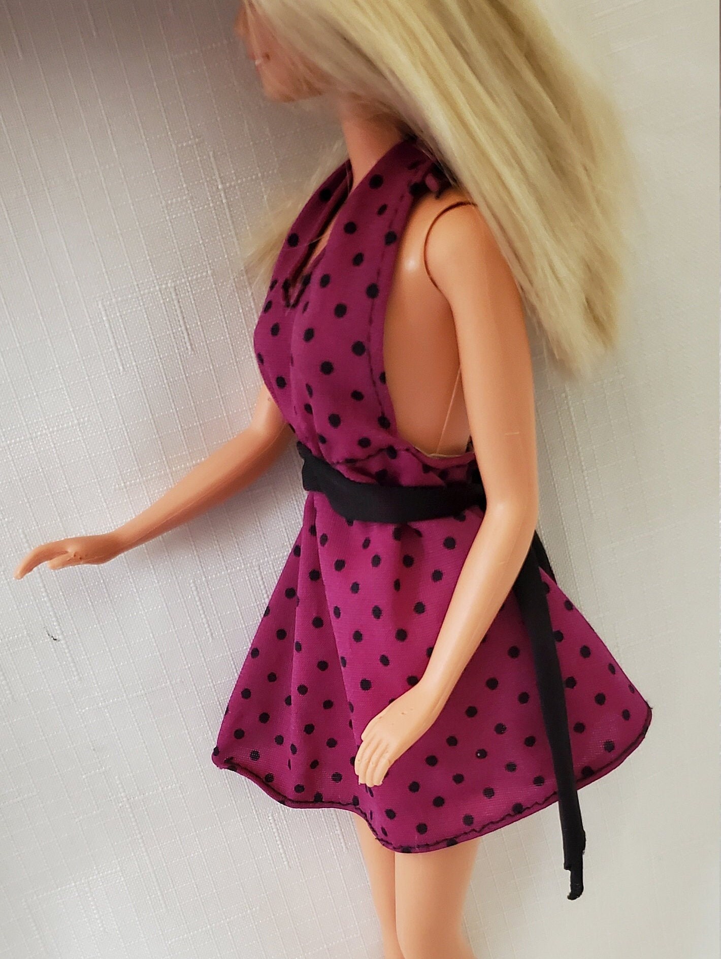 Vintage Barbie Sundress 1983 Barbie Halter Tie Dress Purple | Etsy