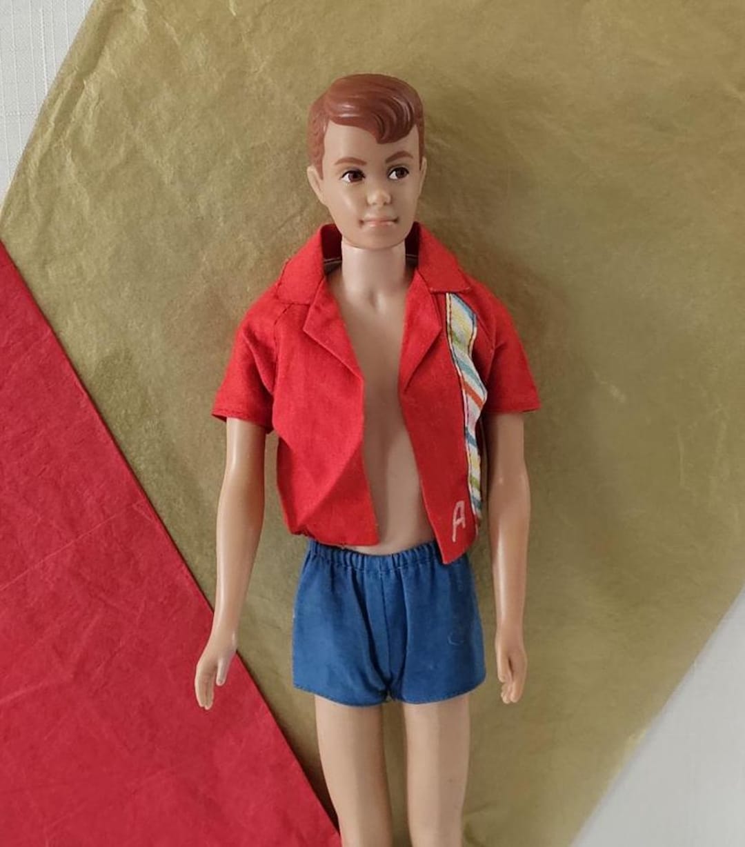 Vintage RARE Allan Bend Leg Doll, Ken's Friend, 1964 Mattel Allen Doll ...