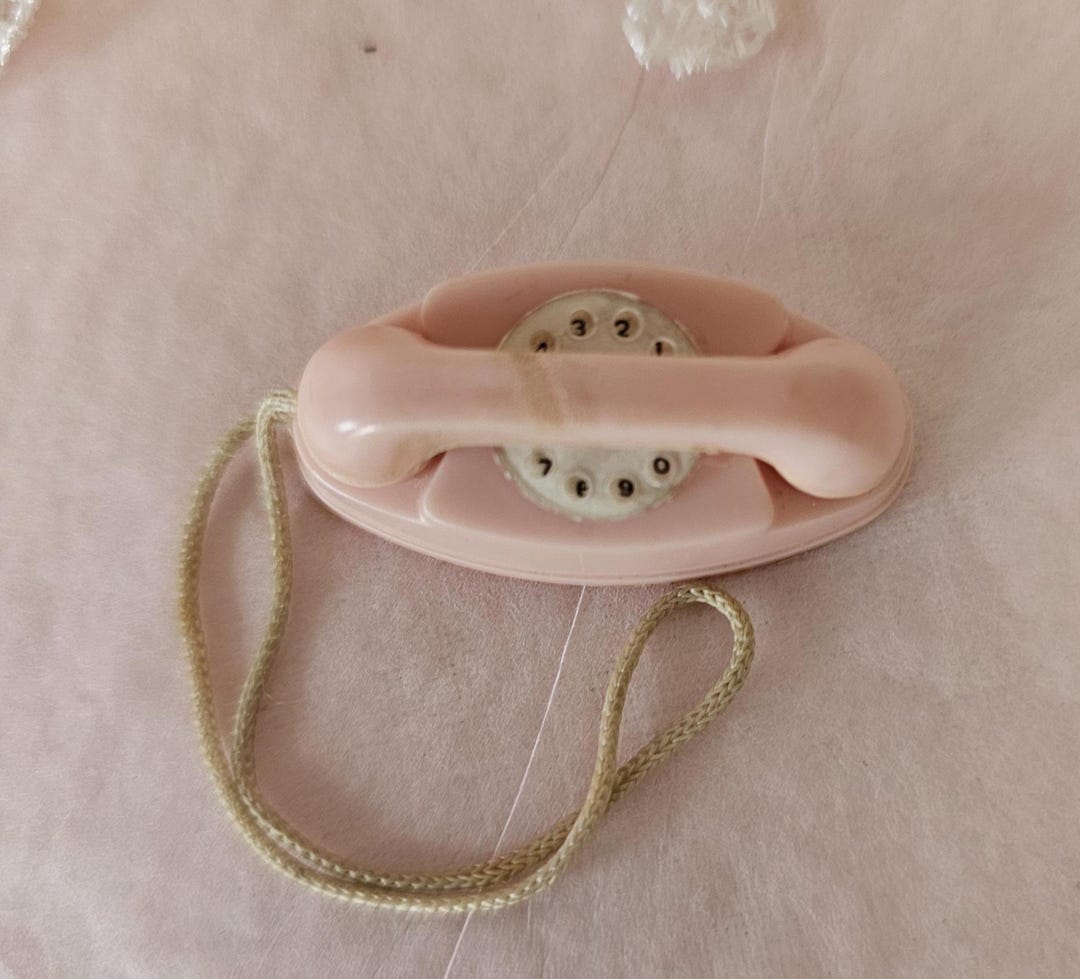 Vintage Barbie Pink princess Phone, 1960's Doll Phone, Doll Accessory ...