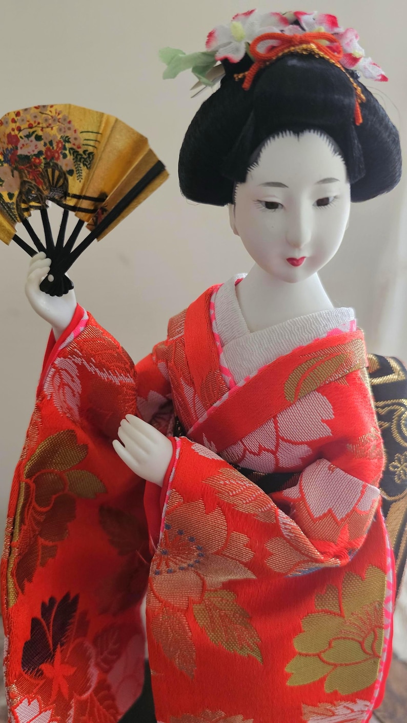 Japanese Vintage Yoshitoku Geisha Doll, Japanese Art Doll, Asian ...