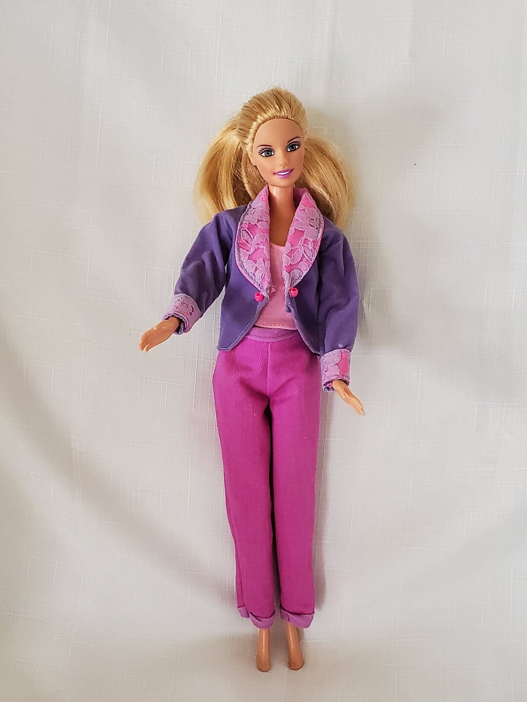 Vintage Barbie Jacket and Pants Set, Fashion Doll Three-piece Pants Set ...