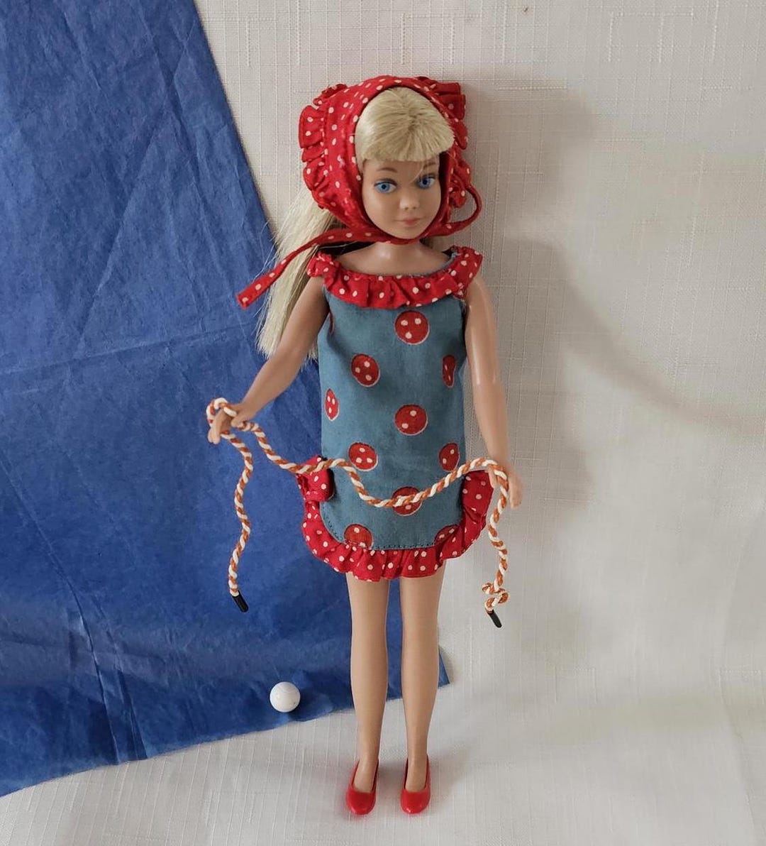 Vintage Barbie Skipper "can You Play?" #1923 COMPLETE, 1966 Blue Dress ...
