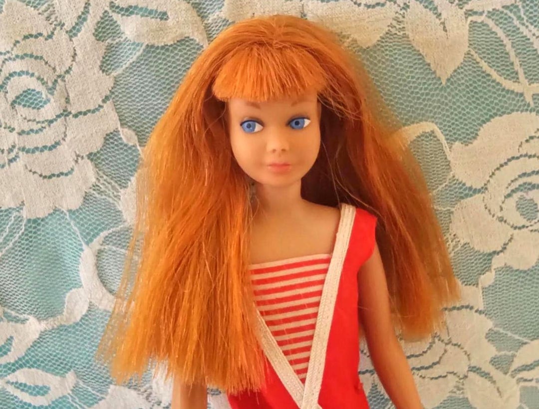 Vintage Barbie Skipper Copper Orange Titian Hair Doll, 1964 Bright ...