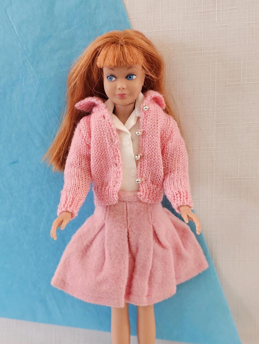 Vintage Barbie Skipper "school Days" #1907 Pink Pleated Skirt, Pink ...