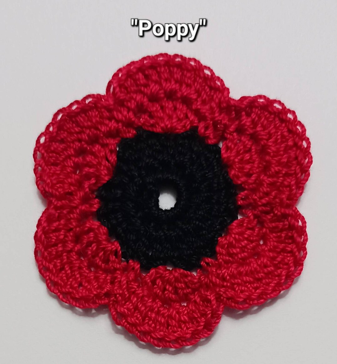 Poppy Spool Pin Doily, Made to Order, Cotton, 2 Inches for Singer ...