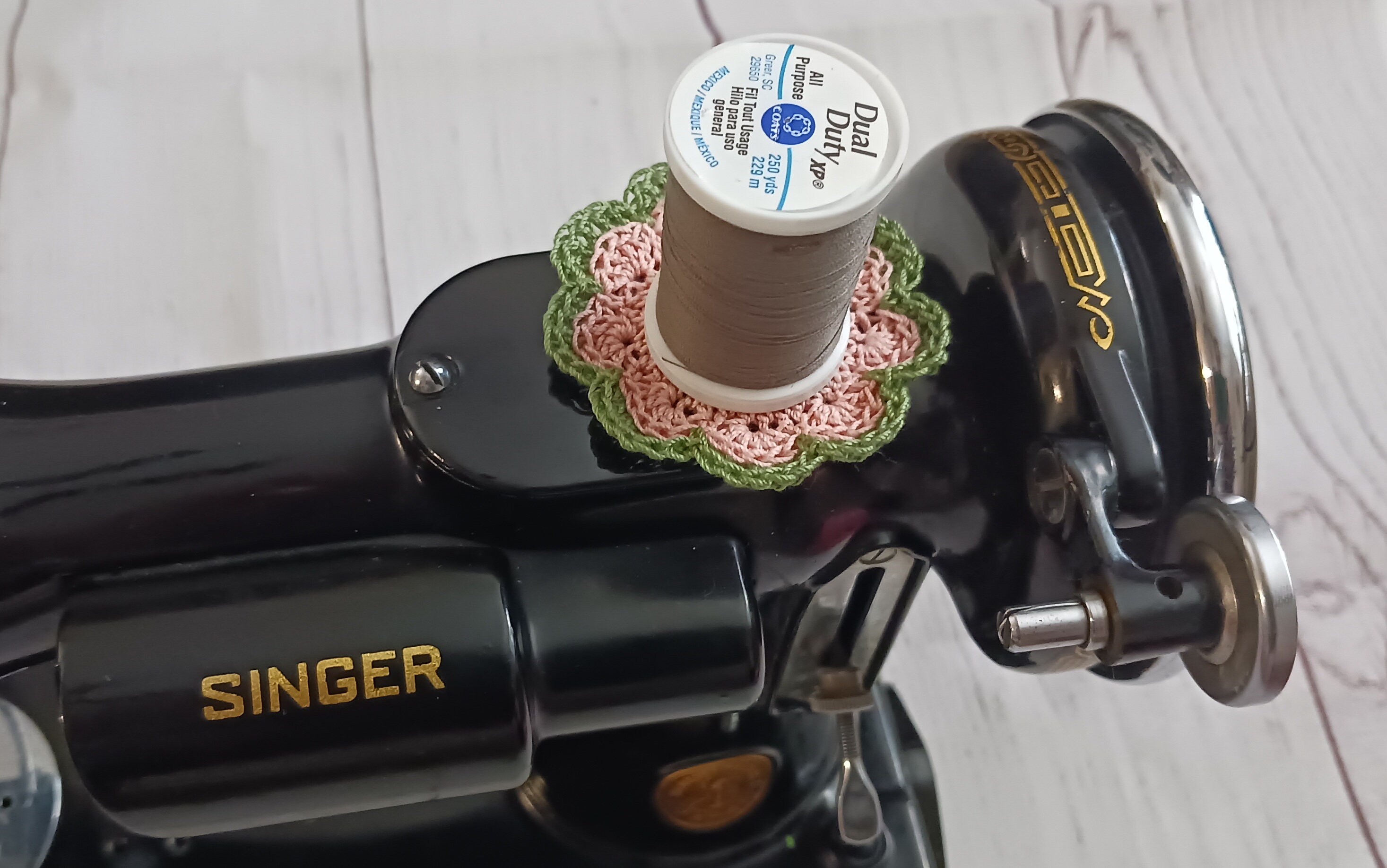 4 Crochet Patterns Spool Pin Doilies: Rose Flower (Download Now) - Etsy