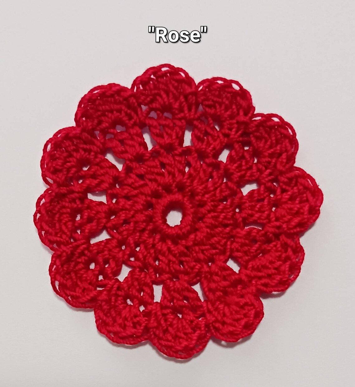 Rose Spool Pin Doily Made to Order 100% Cotton 2 Inches in - Etsy