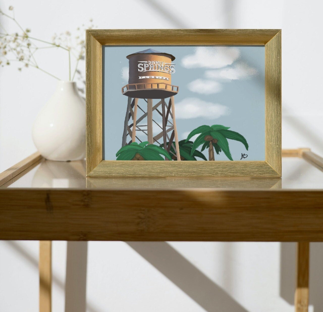 Disney Springs Water Tower Art Print - Etsy