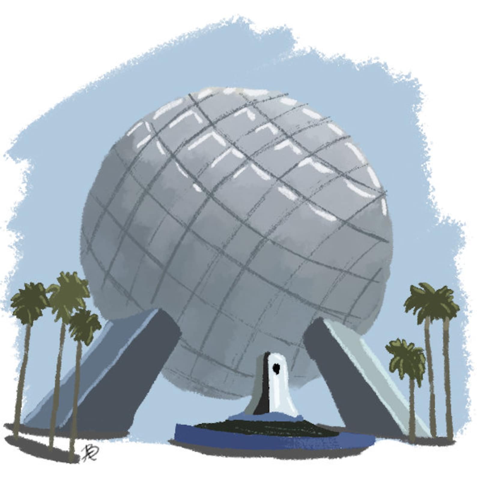 Disney's Spaceship Earth Epcot Art Print - Etsy