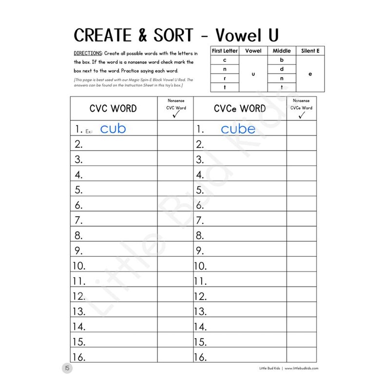 27-page Silent E Cvce Phonics Worksheet Set - Etsy Canada