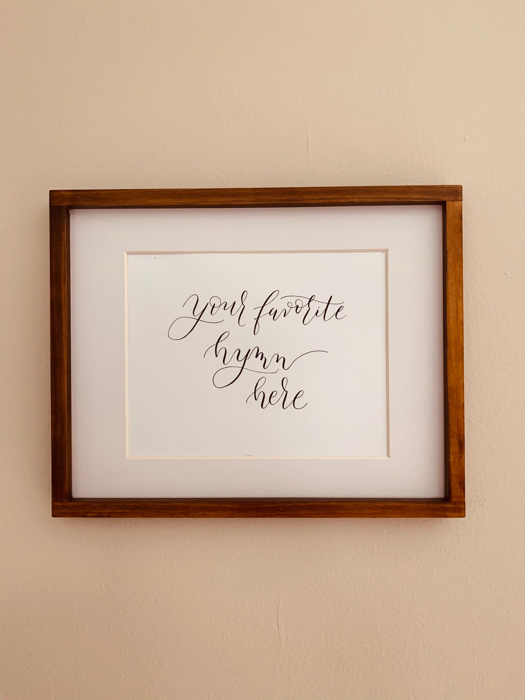 Custom Handwritten Scripture or Hymn Calligraphy - Etsy