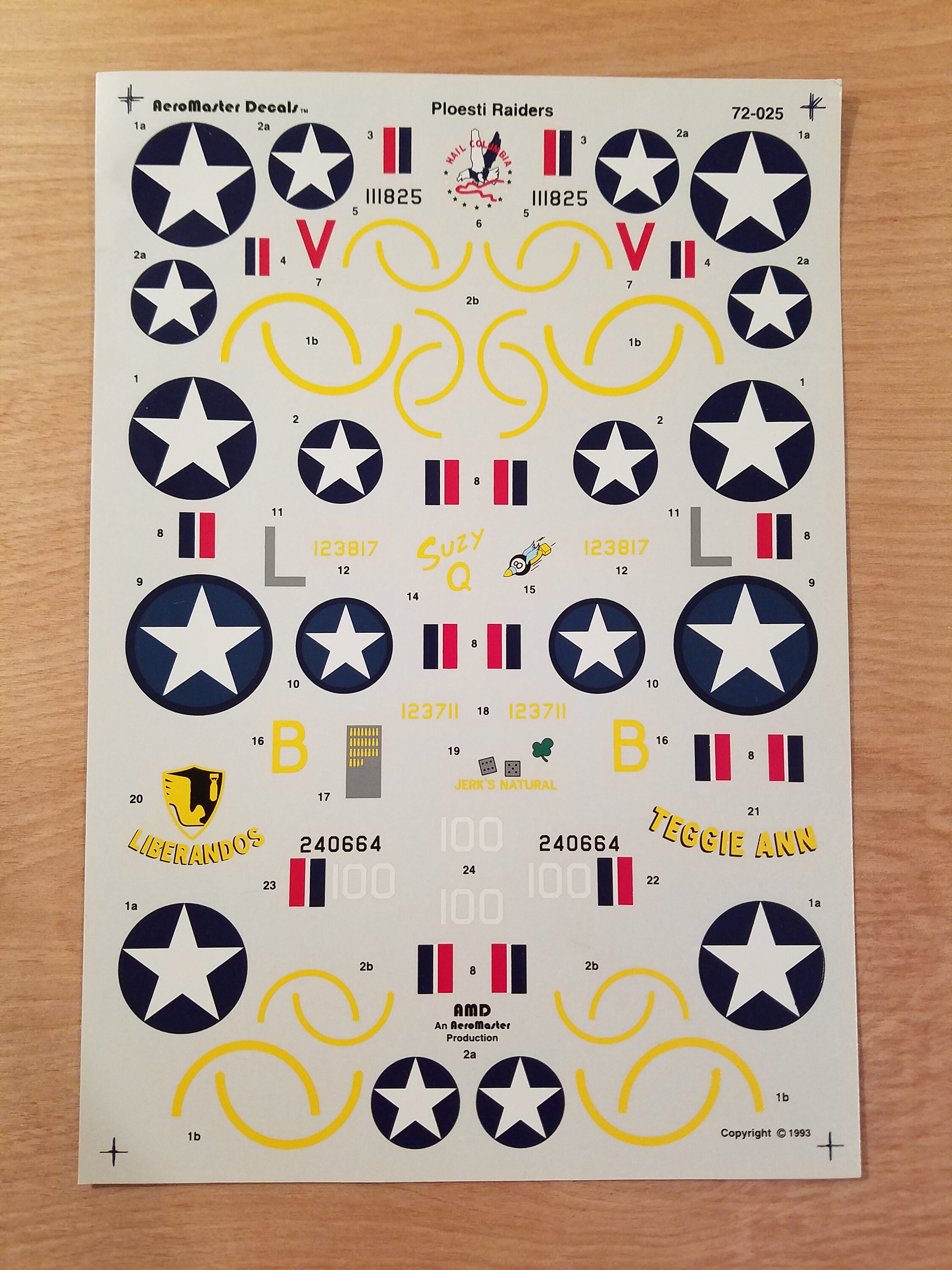 Aeromaster 72-025 Ploesti Raiders Decals - Etsy