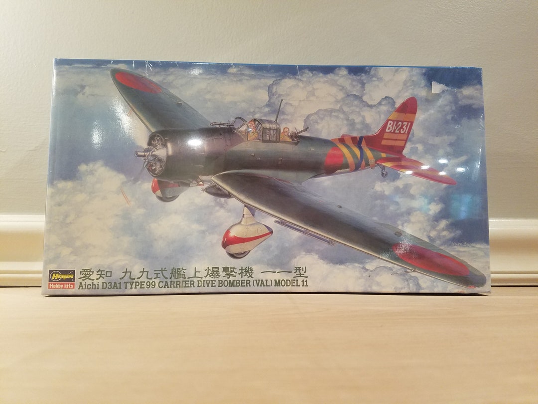 Aichi D3A1 Type99 Carrier Dive Bomber (val) Model 11 #09055 by Hasegawa ...