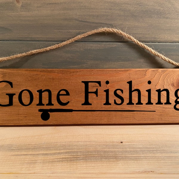 Gone Fishing Sign - Etsy