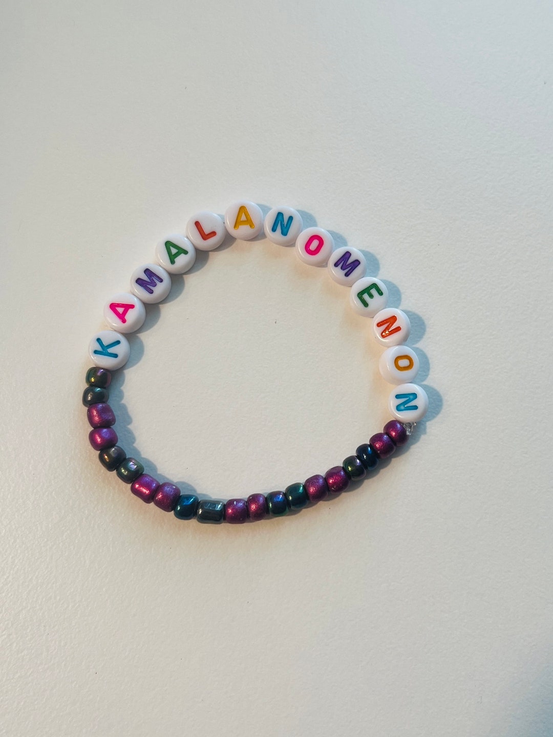 KAMALANOMENON Kamala Harris Inspired Friendship Bracelet CUSTOMIZABLE ...